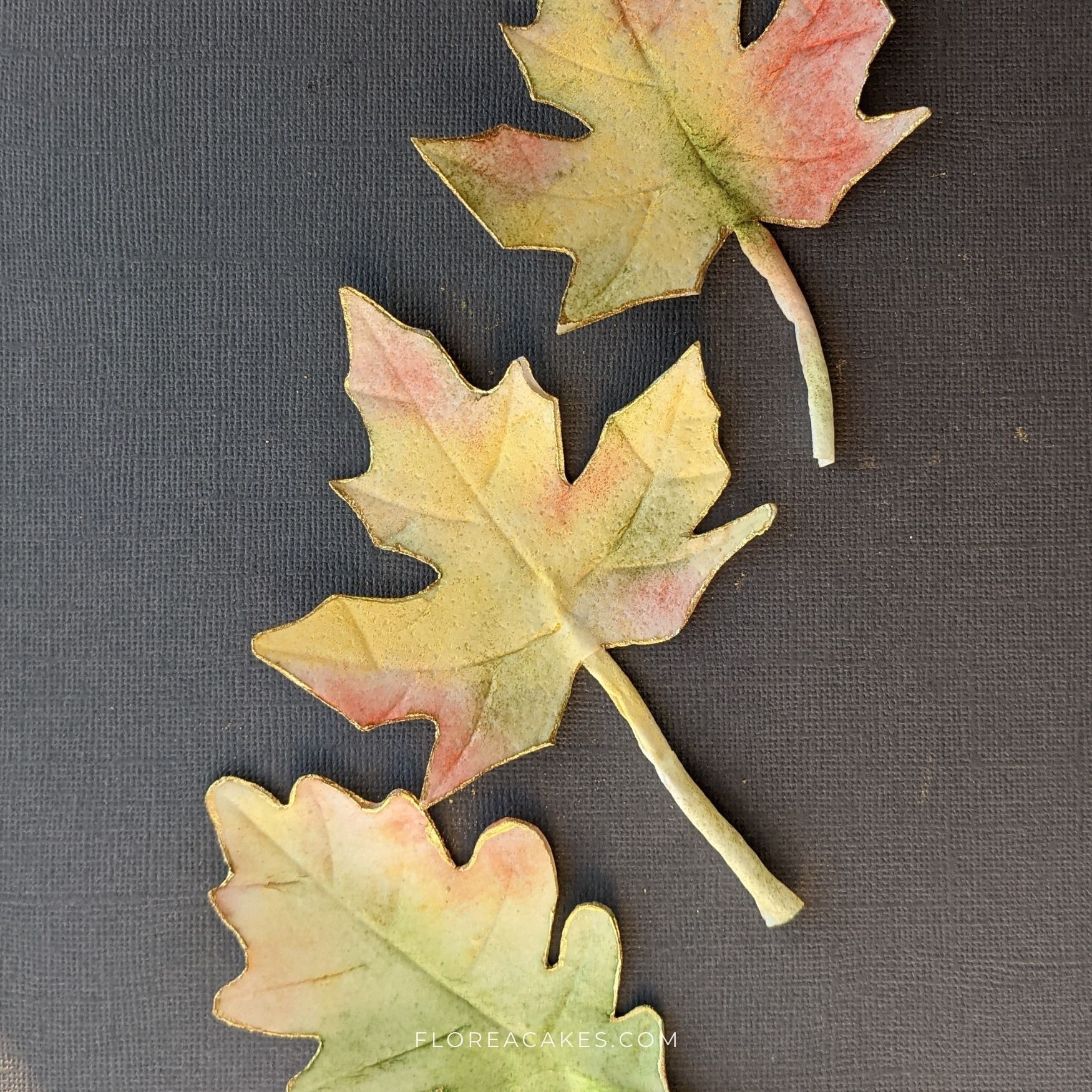 How to Make Wafer Paper Autumn Leaves 🍁 | Florea Cakes