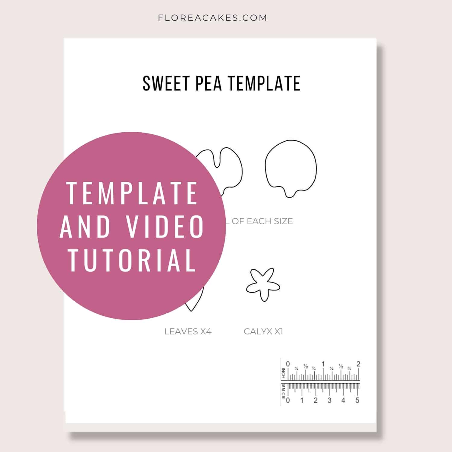 How to Make Wafer Paper Sweet Pea 🌸 | Florea Cakes