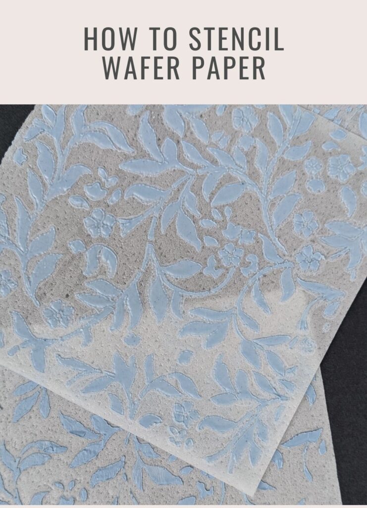How to stencil wafer paper