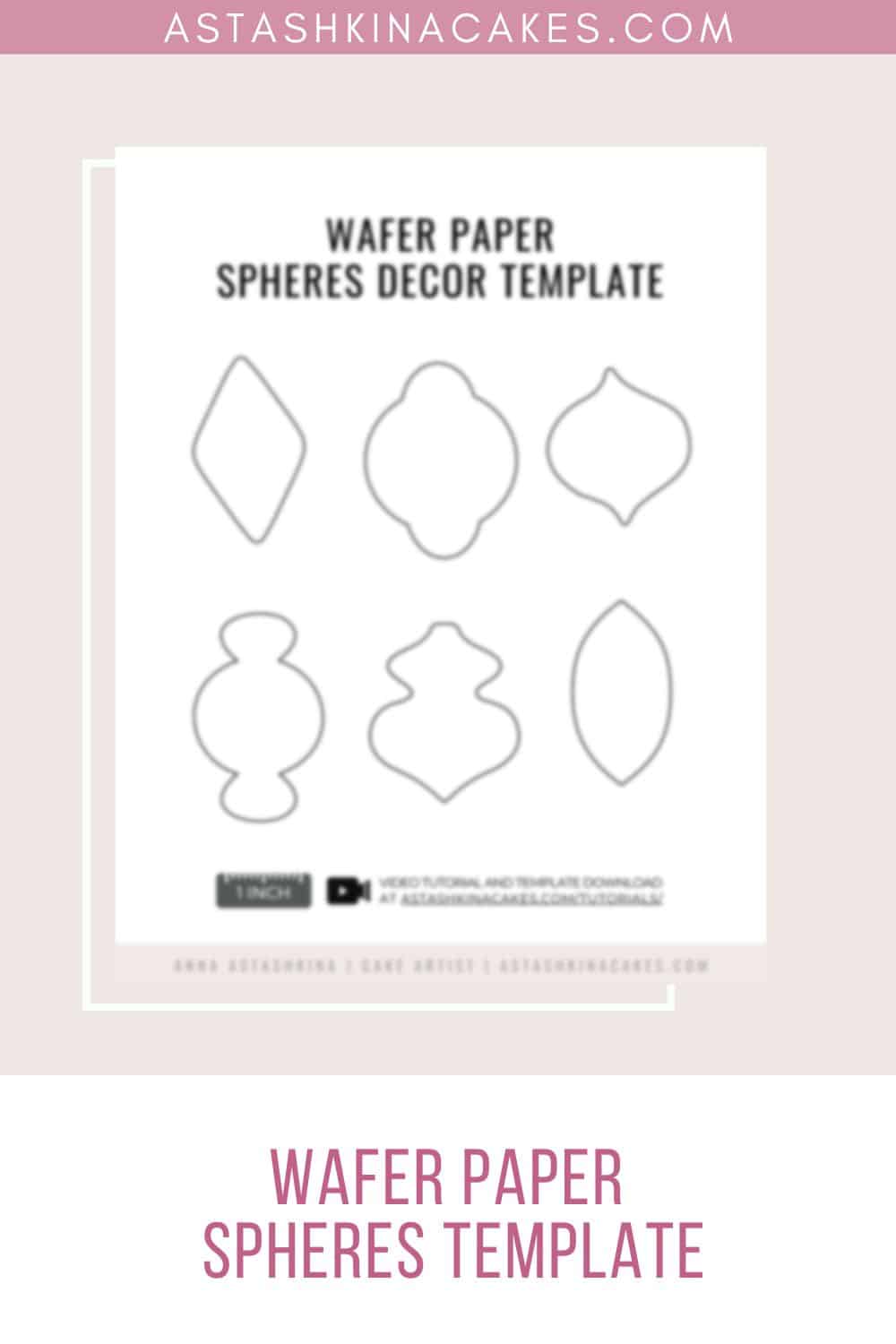How to make Wafer Paper Spheres Decorations | Florea Cakes